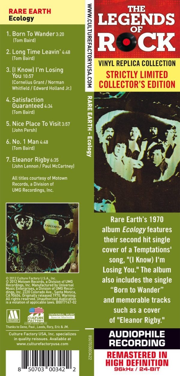 Rare Earth – CD – Ecology – Culture Factory