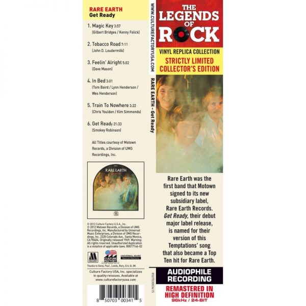 Rare Earth – CD – Get Ready – Culture Factory