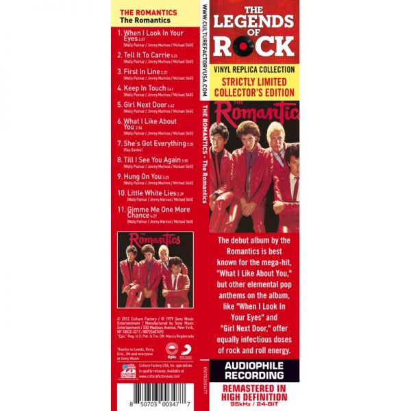 The Romantics – CD – The Romantics – Culture Factory